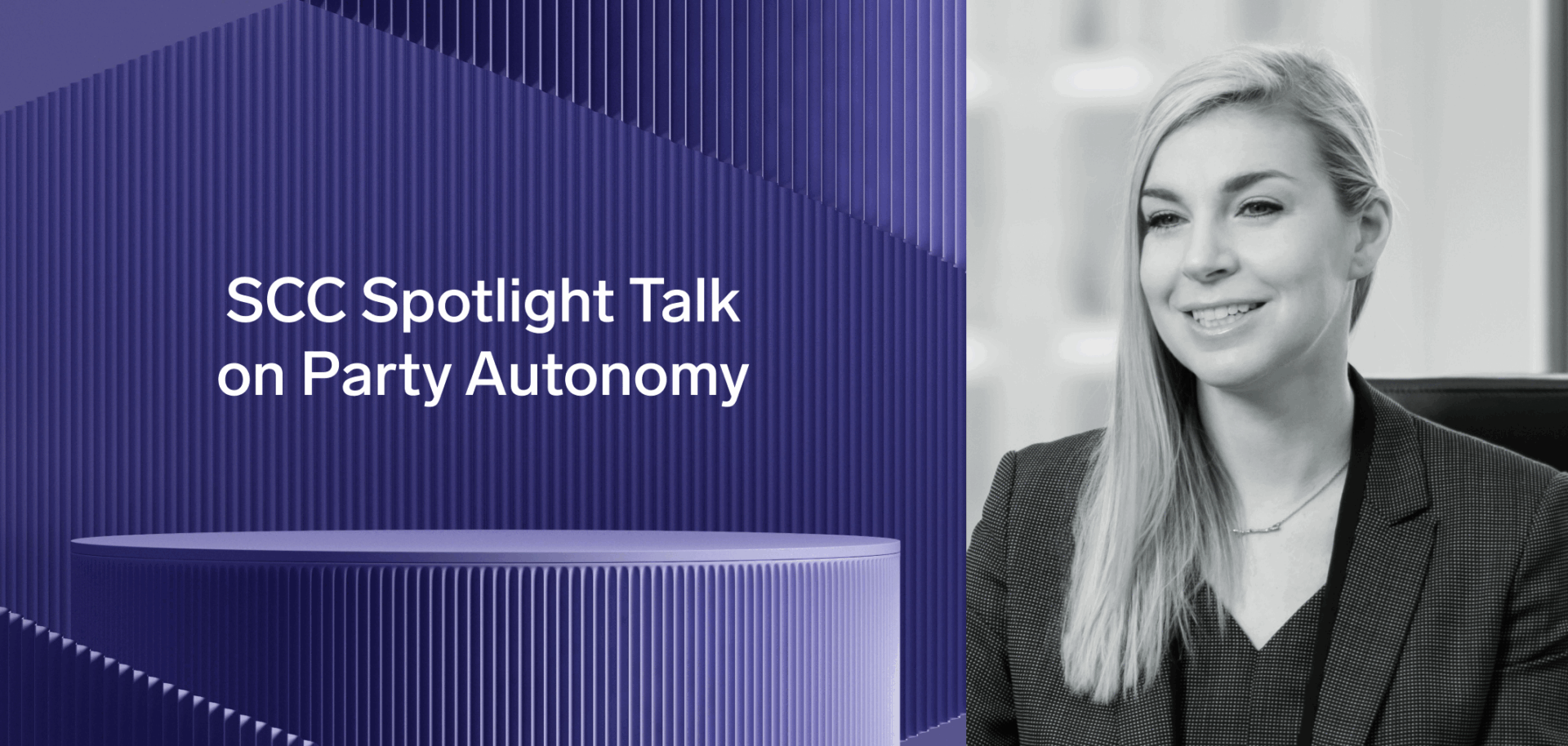 SCC Spotlight Talk on Party Autonomy | Gretta Walter - SCC Arbitration ...