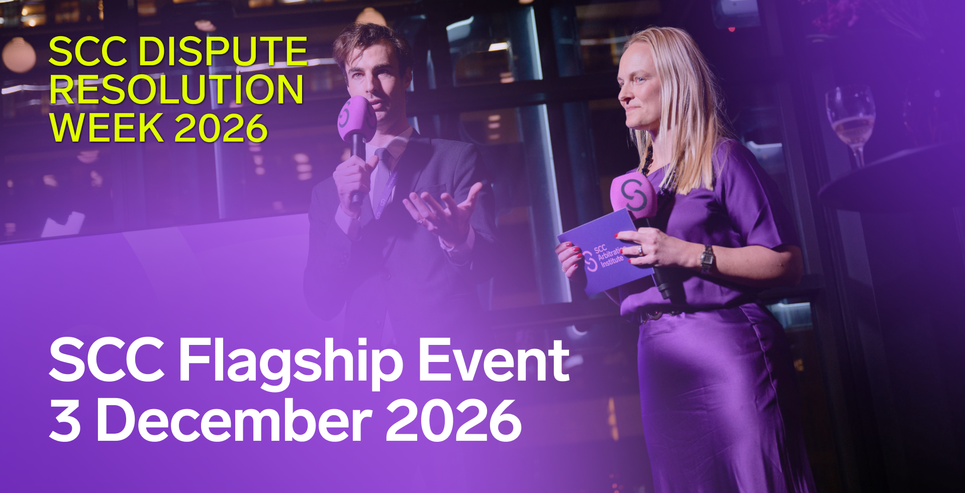 Save the date: SCC Flagship Event 2026 - SCC Arbitration Institute