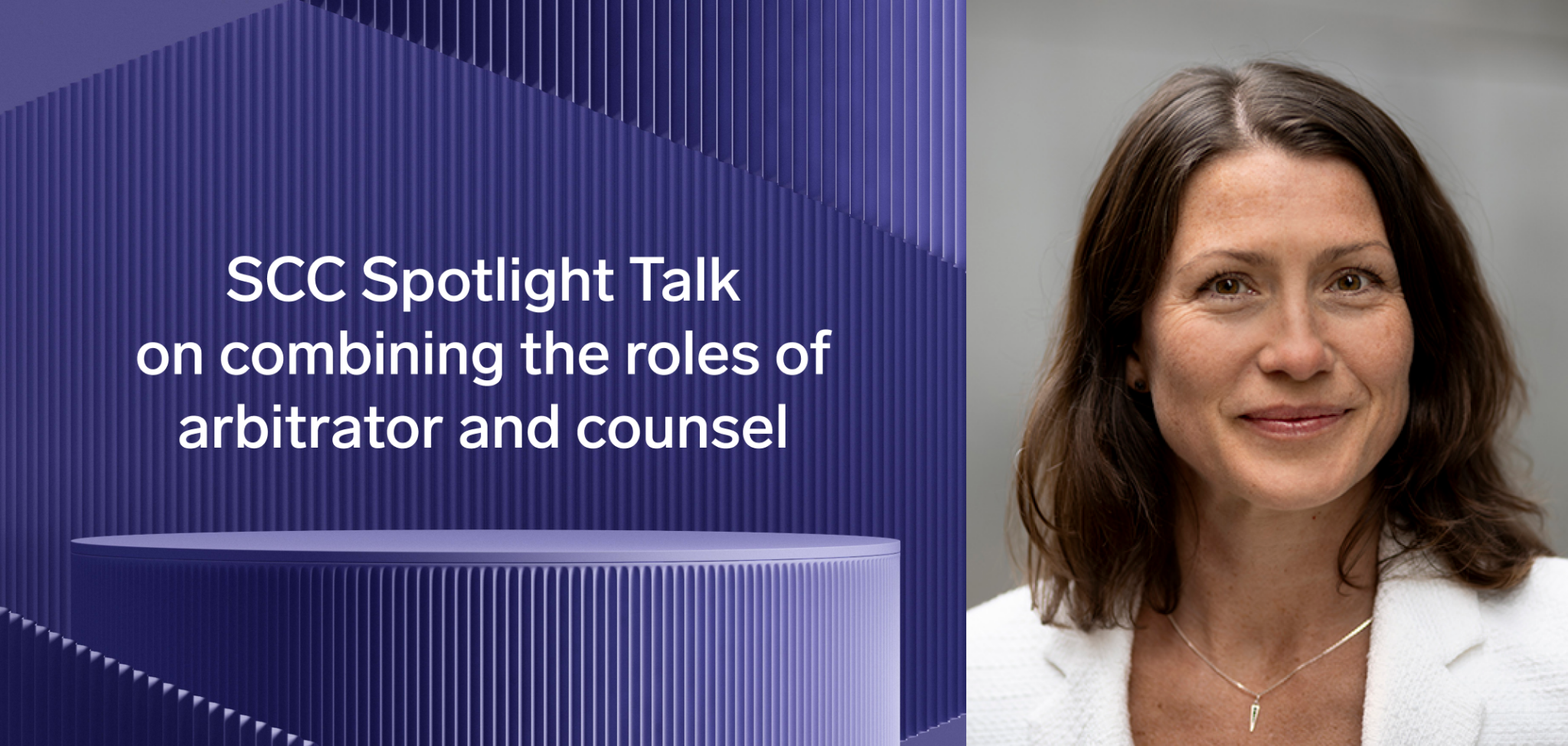 SCC Spotlight Talk: Katarina Mild - SCC Arbitration Institute